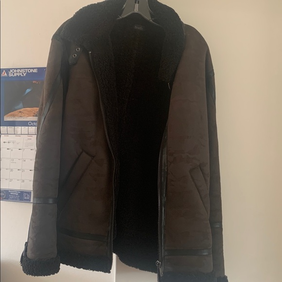 Truth | Jackets & Coats | Truth Dark Brown Shearling Jacket | Poshmark